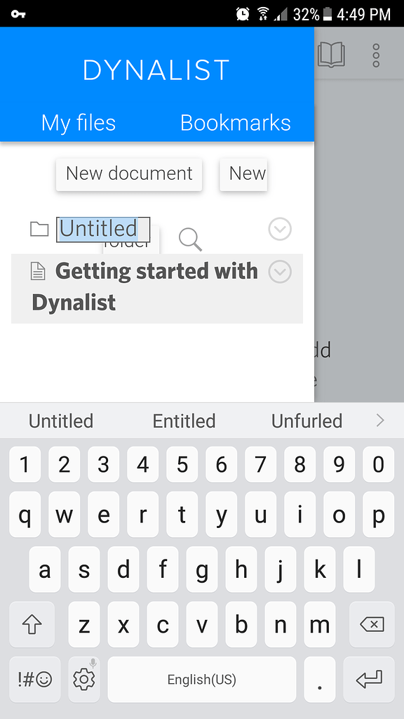 [Android] Overlapping UI components in left hand hamburger menu - 🐛Bugs - Dynalist Forum