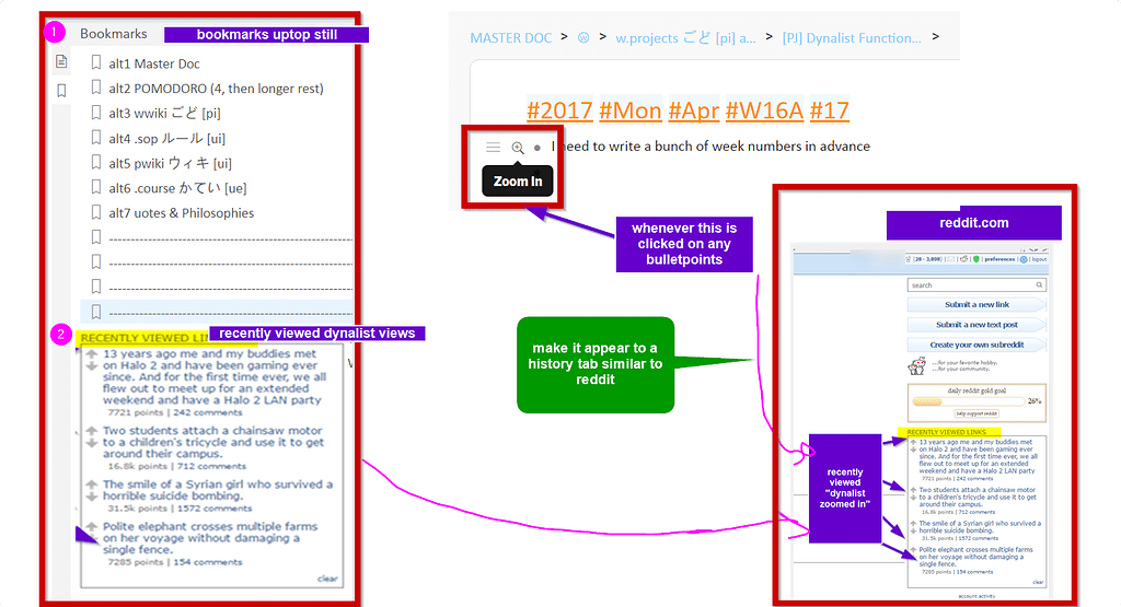 Last 5 specific views on dynalist history - 🌟Features - Dynalist Forum