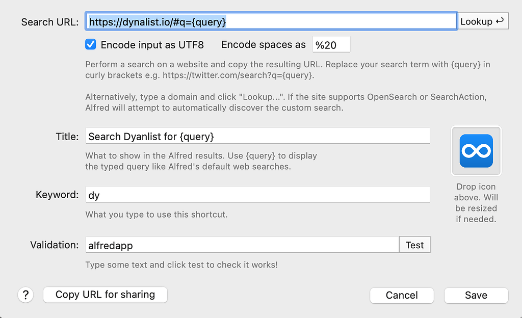 Trying to get custom Alfred search to work with Dyanlist - ⚙Developers - Dynalist Forum
