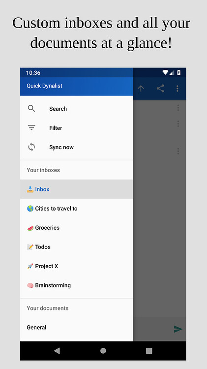 Quick Dynalist - The native Android app for Dynalist - 🌈Share ...