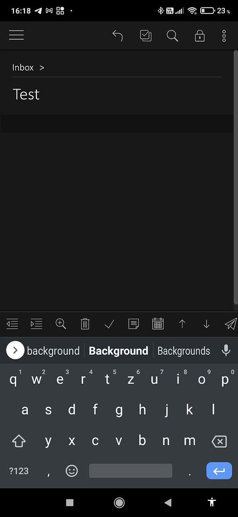Android App with dark theme: Problems with reading what you type - 🐛Bugs - Dynalist Forum