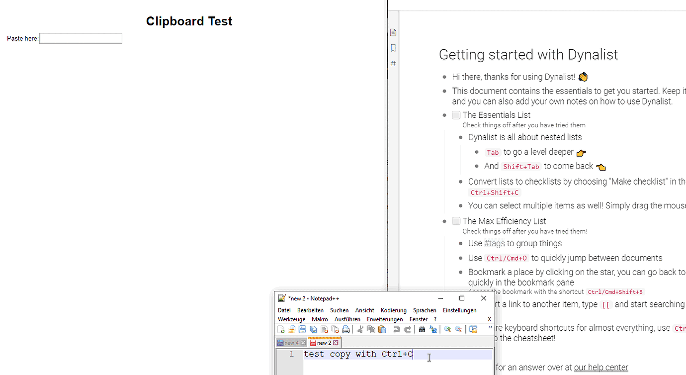 How do you cut and paste between documents? - Help - Dynalist Forum