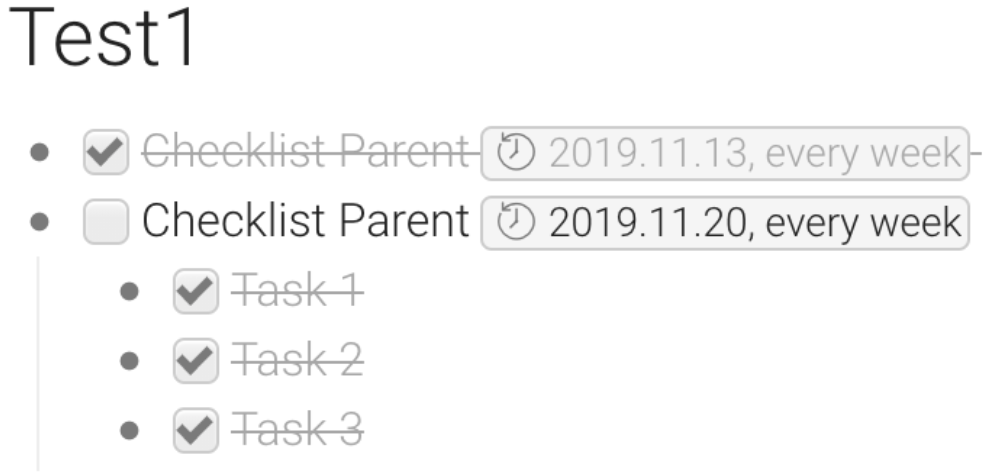 Recurring Checklists - Help - Dynalist Forum