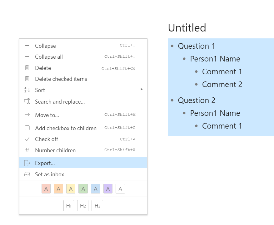 Copying content after using a search operator doesn't copy all the nested bullets - 🐛Bugs ...